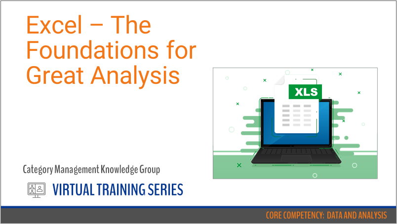 Excel Basics - The Foundations for Great Analysis